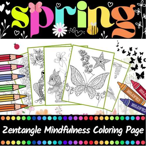 La primavera - Spring Coloring Pages | le printemps | Mindfulness Mandalas
