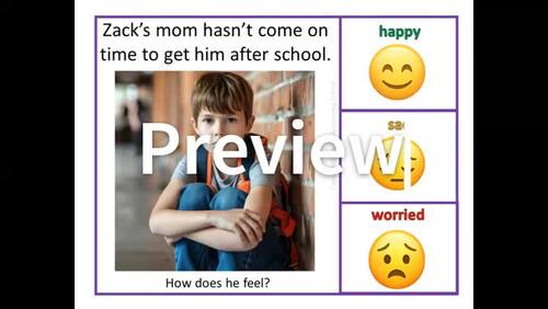 Identifying Feelings | Emoji Choice Activity Slides| Real Images ...