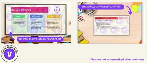 Division of Powers LESSON – Separation of Powers, Federal vs State ...