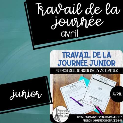 Travail de la journée junior (avril) - French Junior Bell Ringer