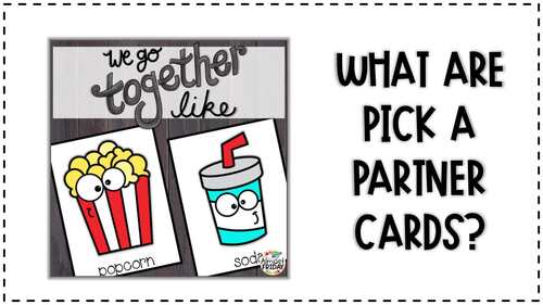 Pick a Partner | Food Friends Set 2 | Cards for Student Grouping