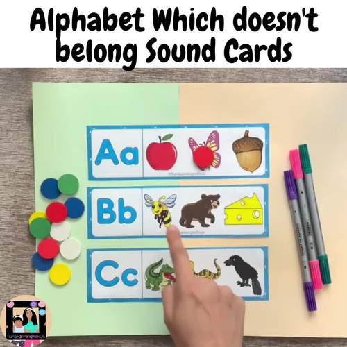Alphabet Beginning Sound Cards - Which Doesn't belong? | January ...