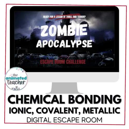 Chemical bonding activity digital escape room - Ionic covalent and metallic