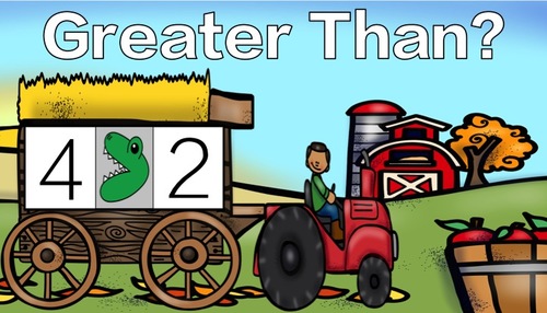 Fall: Greater Than, Less Than, Equal to: Up to 5 (Autumn) | TPT