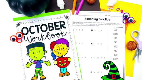 October Math and Reading Packet | 3rd Grade Halloween Activities