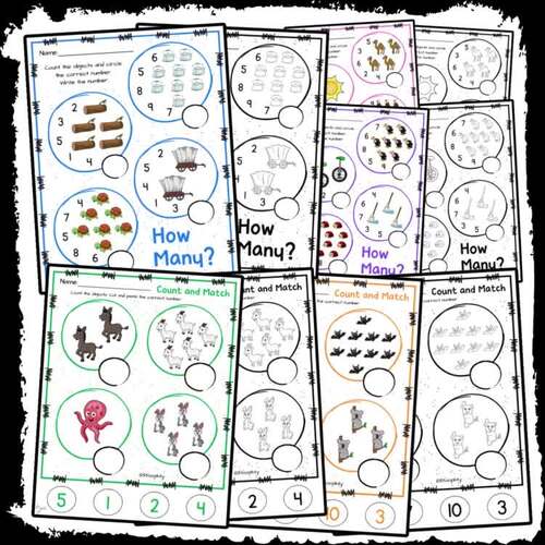 How Many? 1–10 (SET 2) Counting Objects, Shapes, and Apples by Stoophty