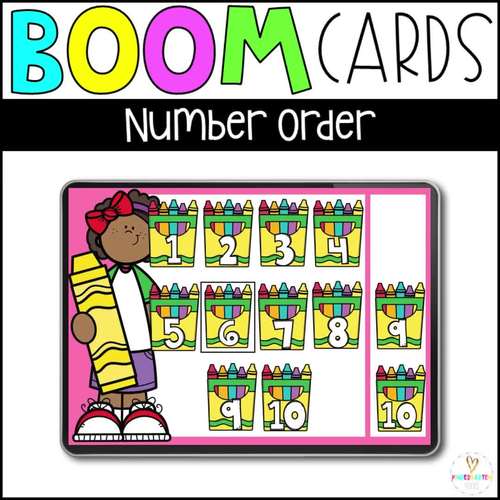 Boom Cards Back to School Number Order Digital Distance Learning