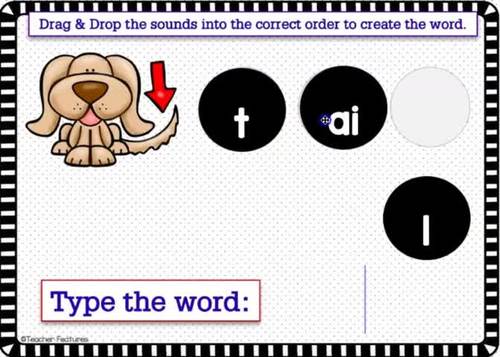 SEGMENTING PHONEME SOUNDS Phonics Practice Review Digital BOOM CARDS