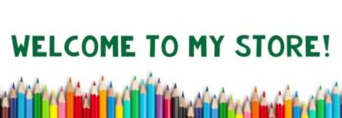 Bold Colorful TPT Seller Store | Rotating Animated Quote Box Banner Design