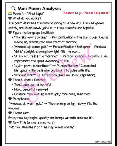 Interactive Figurative Language Anchor Chart & Poetry Analysis Activities