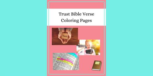 Trust Bible Verse Coloring Pages by More Than Just Reading | TPT