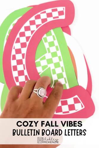 Fall Bulletin Board Letters, Punctuation, & Numbers | Cozy Fall Vibes Theme