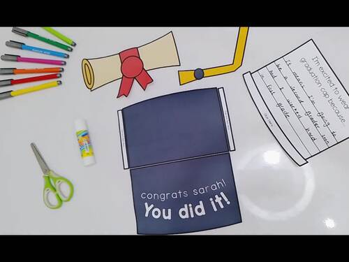 Kindergarten Graduation Cap Template Hat Craft 1st 2nd Grade Last Week ...