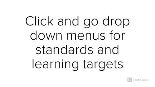 Google Lesson Plan Template with Drop-down Menus {Common Core 1st Grade ...