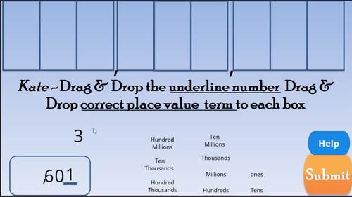 Place value Practice Digital Activity - Drag & Drop - Canvas, Google ...