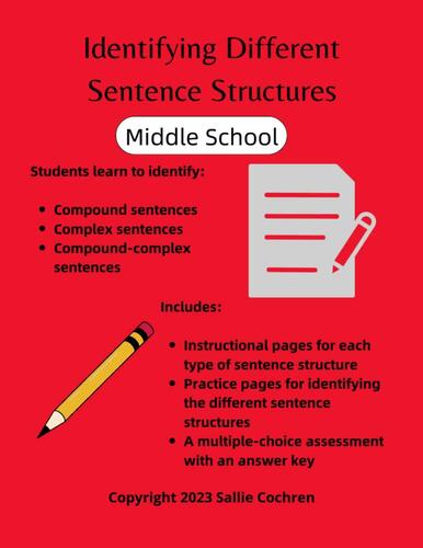 Identifying Different Sentence Structures (Middle School) | TPT