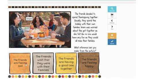 BOOM CARDS™ TEENS social inferences FALL social skills activities SET 1 SEL