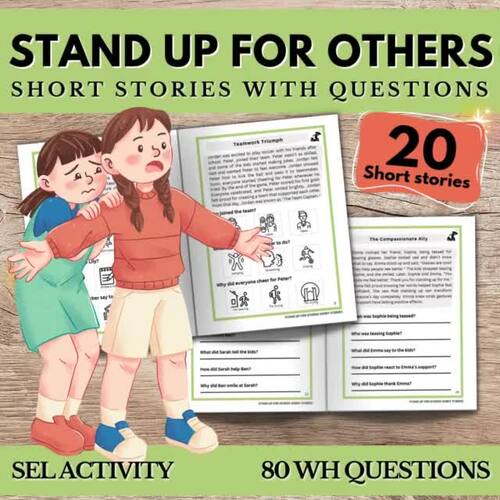 Standing Up For Others Scenarios Reading Comprehension Character ...