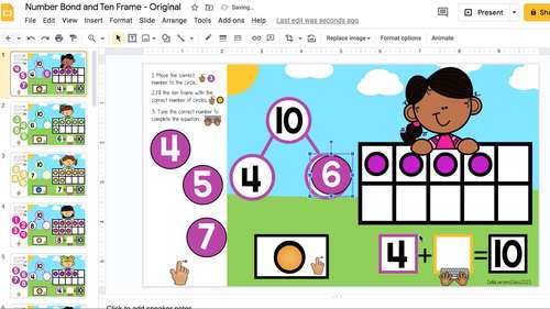 Google Classroom Number Bond Addition by Della Larsen's Class | TPT