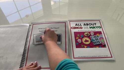 NO PREP Cinco De Mayo Adapted Book - Special Education Pre-K and Kinder