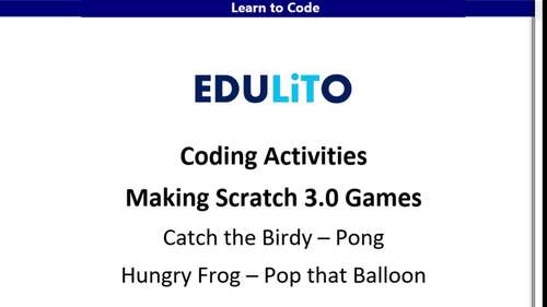 Four Coding Activities using Scratch 3.0 by Edulito | TpT
