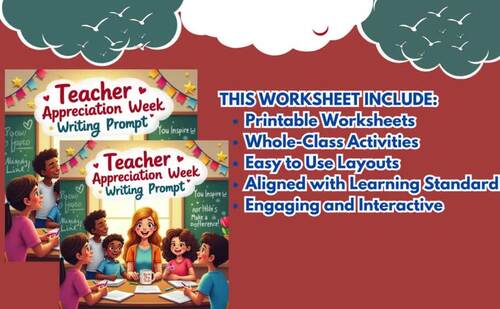 Celebrate Teacher Appreciation Week Writing Prompt Activities for ...