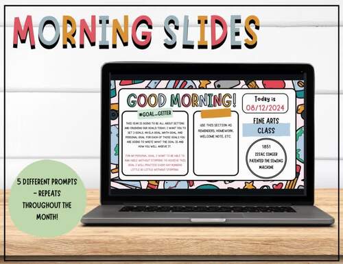 Editable Morning Slides | Canva by The To Do List - Alyssa | TPT