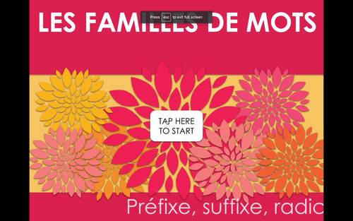 French Prefixes Suffixes Roots GOOGLE SLIDES | Préfixe Suffixe Radical ...