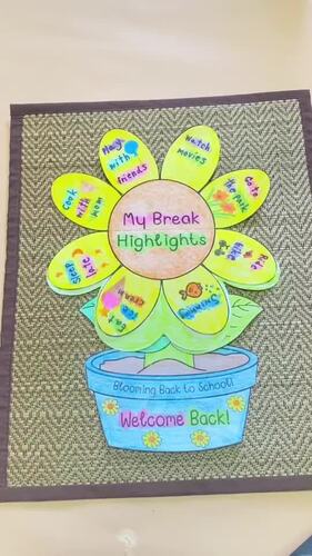 Back to School Flower Pot Craft | Blooming After the Break Writing Prompt