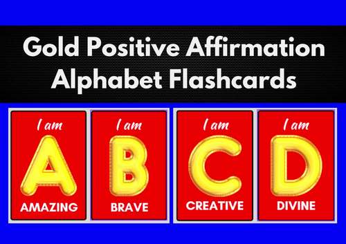 Alphabet Flashcards (Positive Affirmation) | Wordwall | Bulletin Board ...