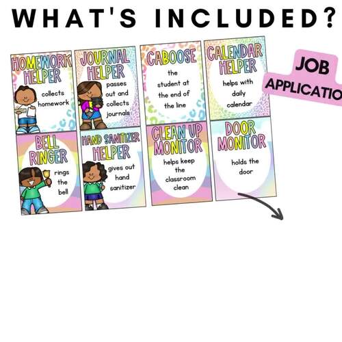 Hey Lisa! Bright & Happy Classroom Jobs Kit | Editable | *NEW | TPT
