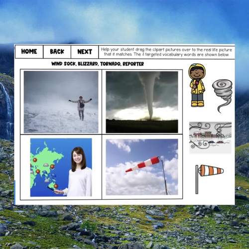 Weather Themed Boom Deck for Expressive & Receptive Language by Speech ...