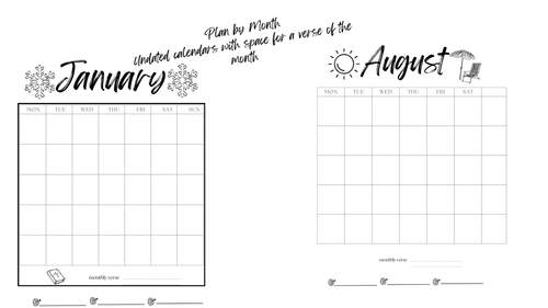 Homeschool Mom Yearly Planner | Undated Lesson Planner, Attendance & More