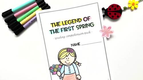 Spring Reading Comprehension ELA Worksheets | First Spring, Fiction ...