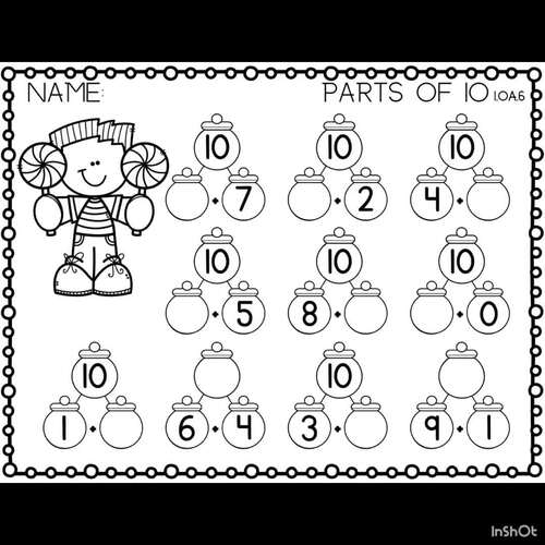 1st Grade Number Bonds and Addition & Subtraction Fact Families to 10 ...