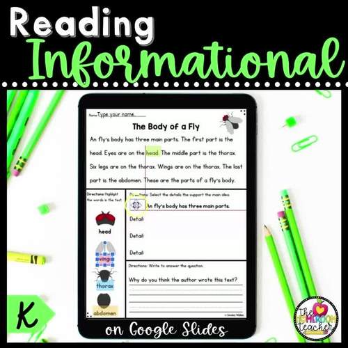 Nonfiction Reading Comprehension Passages and Questions on Google Slides