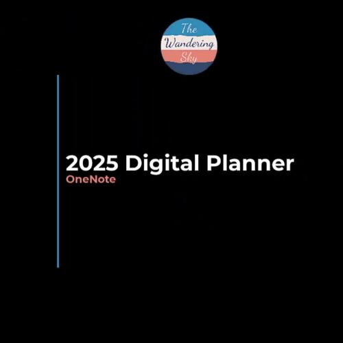 OneNote 2025 Digital Planner - Sunday Start by The Wandering Sky