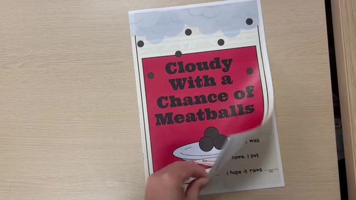 CLOUDY WITH A CHANCE OF MEATBALLS ACTIVITIES LOW PREP PRINTABLES