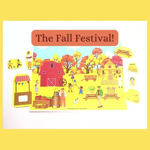 Fall and Thanksgiving Sticker Scenes by More Than Just Reading | TPT