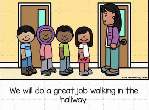 Hallway Rules Social Story by The Alternative Way to Pre-K | TpT