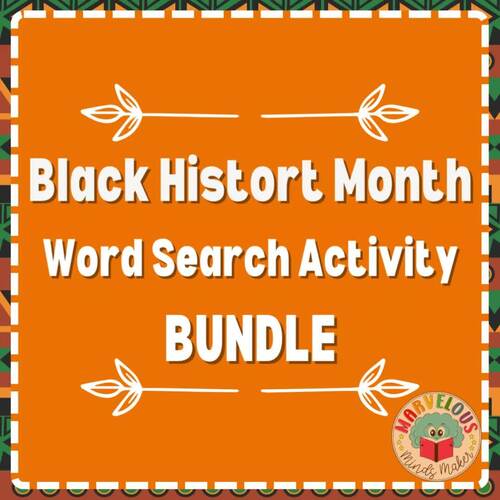 Black History Month | African American Characters | Word Search Activities