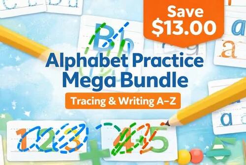 Alphabet Practice Mega Bundle | Tracing & Writing A–Z | 234 Lessons
