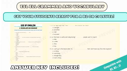 DAILY GRAMMAR WORKSHEETS PRACTICE B2 FIRST FCE C1 ADVANCED CAE 2 ...