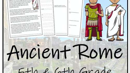 Ancient Rome Close Reading Comprehension Activity | 5th Grade & 6th Grade