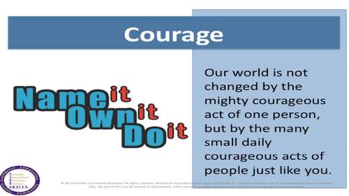 Courage - Distance Learning by Social Emotional Learning 4 Kids | TpT