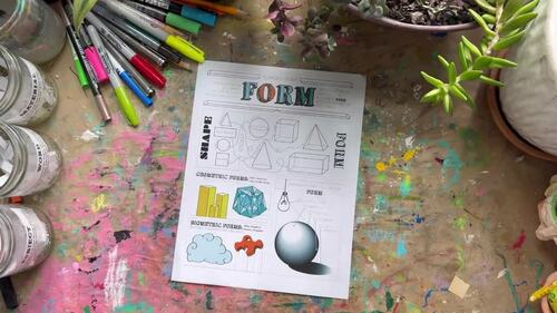 Elements of Art, Principles of Design Printable Worksheets, Activities ...