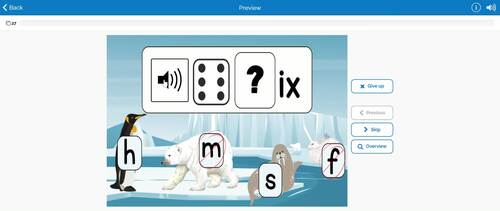 CVC Word Builder Onset & Rime Polar Animal Themed Boom Cards | TPT