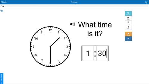 Telling Time to the Hour and Half Hour Level 4 Math Boom Cards | TpT