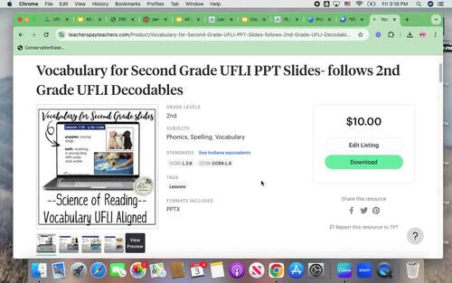 Vocabulary for Second Grade UFLI PPT Slides- follows 2nd Grade UFLI ...