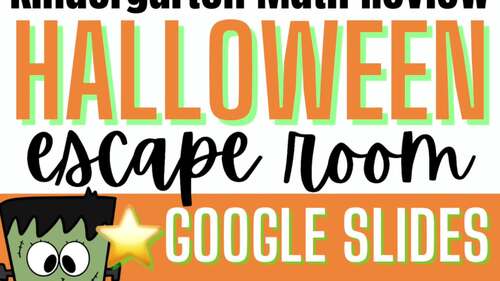 Halloween Kindergarten Digital Escape Room: Counting & 2D Shapes ...